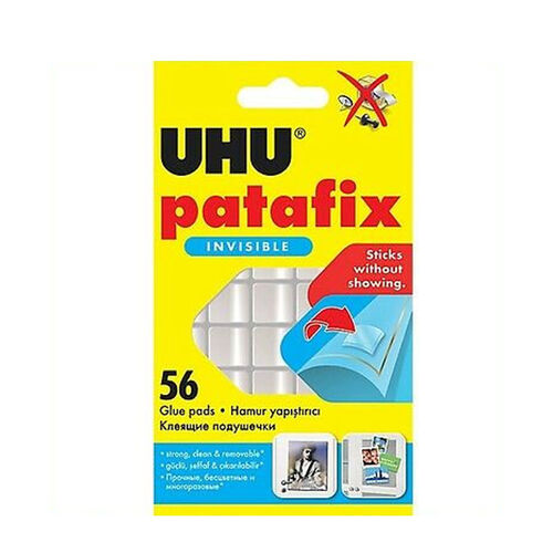 UHU Patafix / Plasticine Glue Transparent Bilateral Glue Pillows, 56 ...