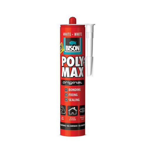 BISON Poly Max Original Fehér Tömítő, SM Polymer Ragasztó, 465g ...