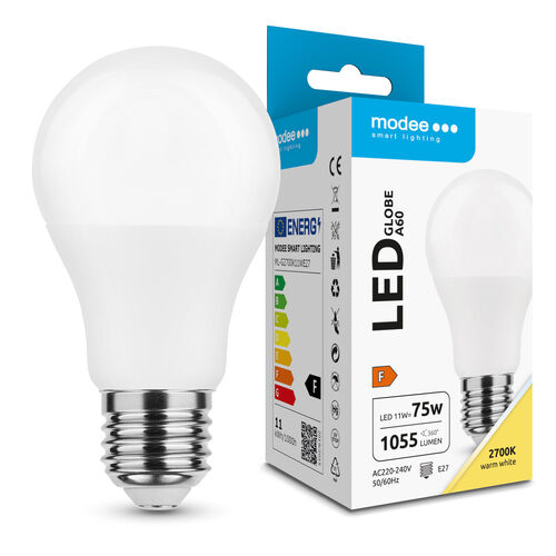 Modee Lighting LED Globe A60 11W E27 270° 2700K (1055 lumen) ERP ...