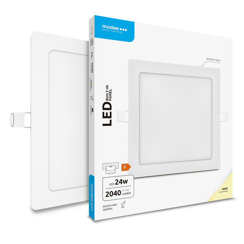 Modee Lighting LED Panel Square - Buildable 24W 4000K (2040 lumen) A ...