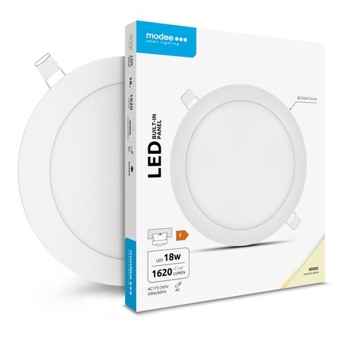 Modee LED Panel Round - Builtable A2-series 18W 4000K (1620 lumen) ERP ...