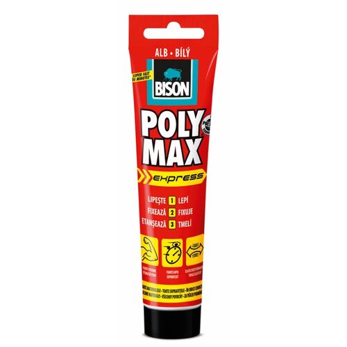 BISON Poly Max Expressz Fehér Tömítő, SM Polymer Ragasztó, 165g ...